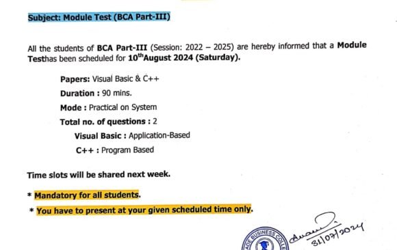 Notice - Arcade Business College